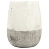 Distressed White Stone Vase - Farmhouse - Vases - by Zentique, Inc. | Houzz