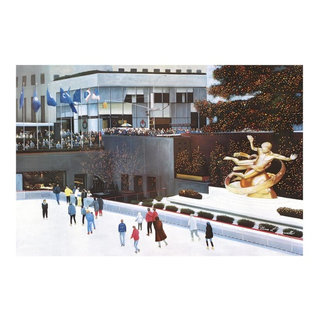 "Rockefeller Center" Digital Paper Print by Diane Romanello, 20"x14 ...