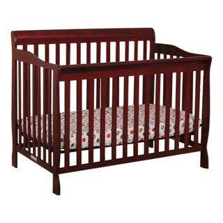 Alcron Convertible Baby Crib and Toddler Bed. Cherry Wood ...