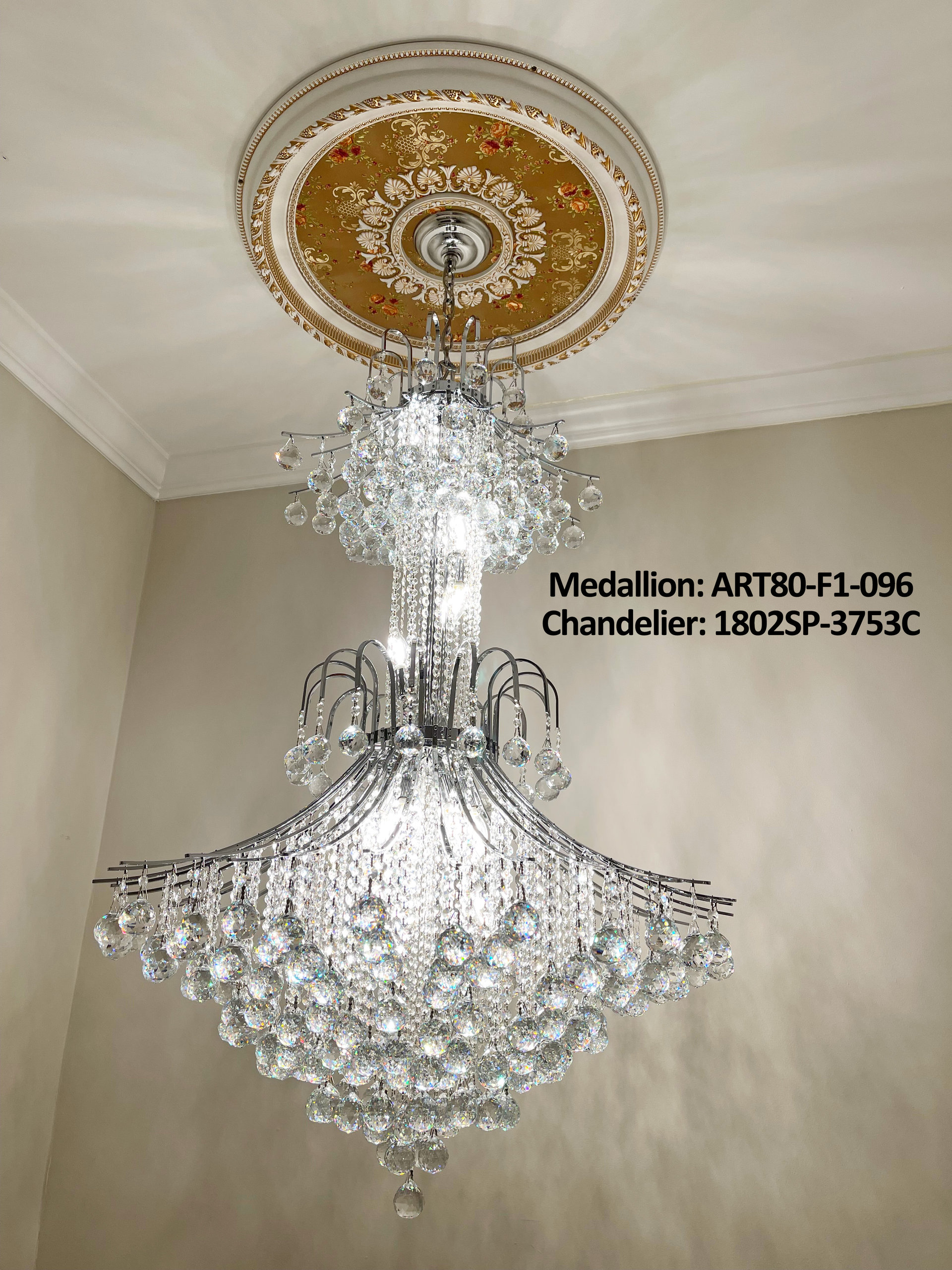 Artistry Lighting, Round 32" Antique Gold Ceiling Medallion (ART80-F ...