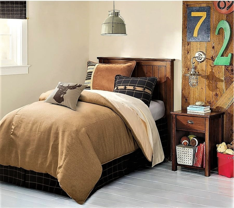 Ashbury Tan Bedding Set, Luxury Cabin Bedding, Queen - Rustic - Comforters And Comforter Sets ...