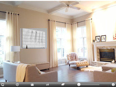 How should I decorate the space between the 2 windows?