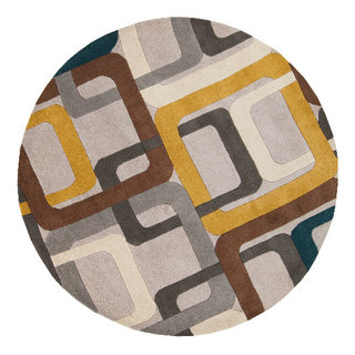 Forum Area Rug, 4' Round - Contemporary - Area Rugs - by FlairD | Houzz