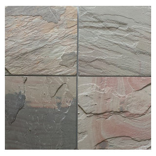 Select Pink Slate Tiles, Natural Cleft Face/Back Finish, Sample ...