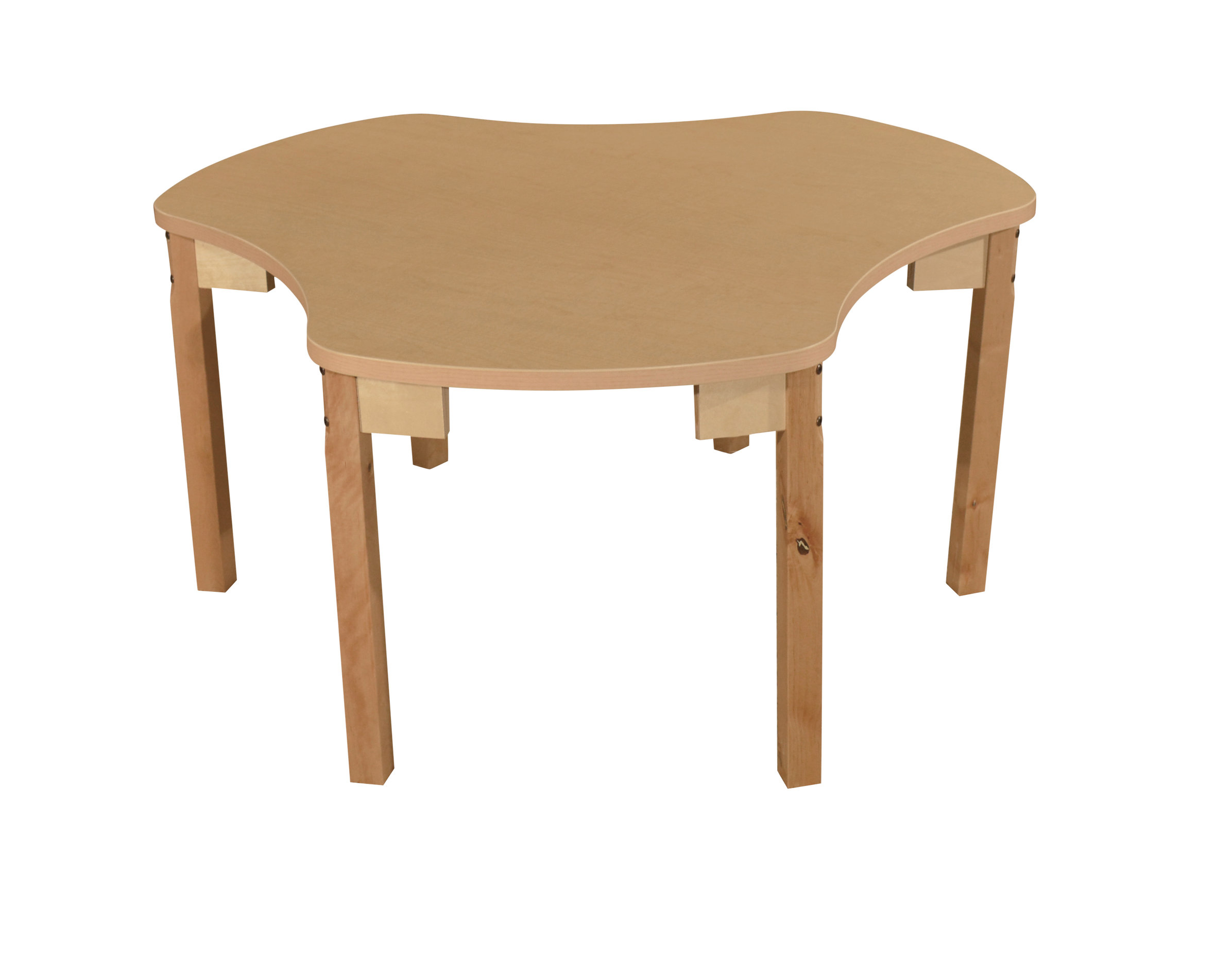 Synergy Union 44"x48" High Pressure Laminate Group Table, Hardwood Legs ...