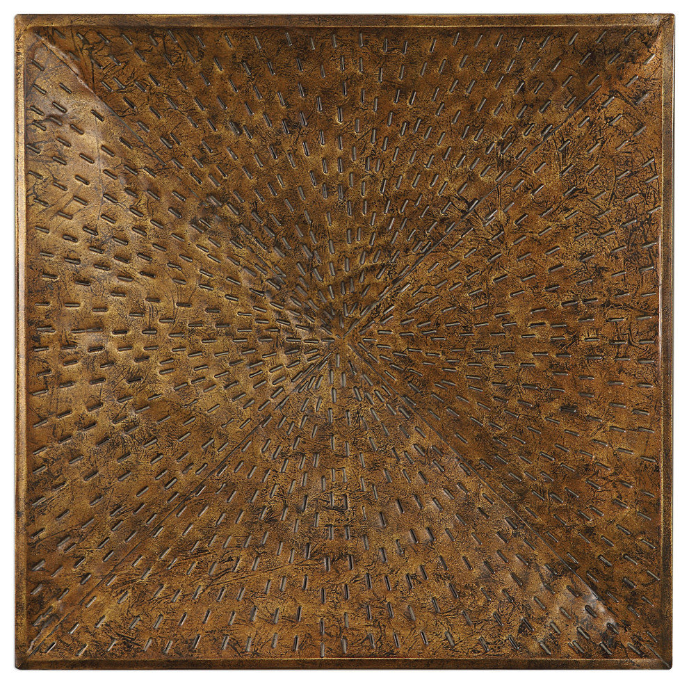 Blaise Antiqued Bronze Wall Art - Industrial - Wall Accents - by ...