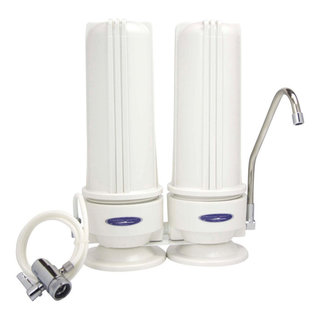 Alkaline Countertop Water Filter System, Double - Traditional - Water ...
