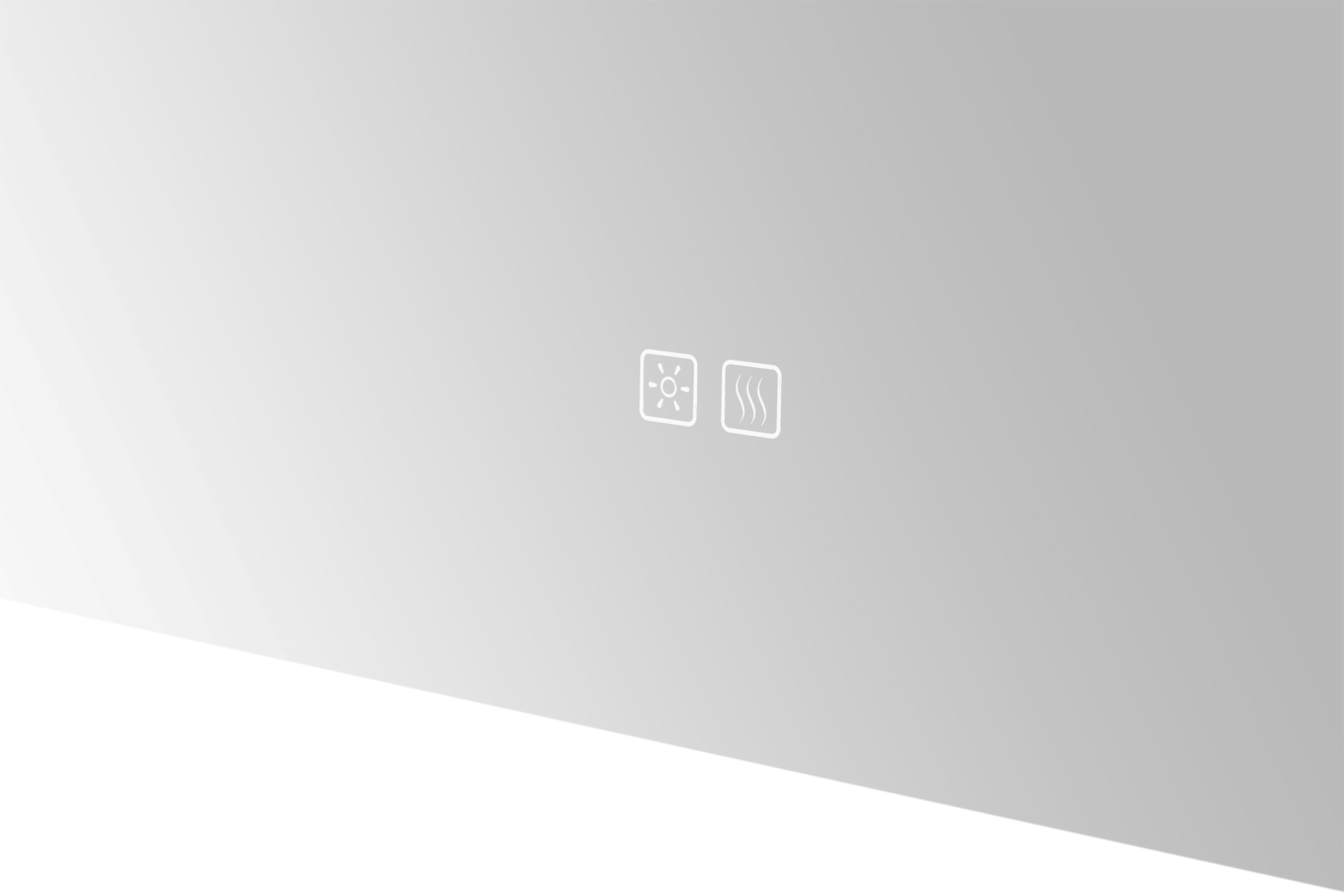 Madison LED Lighted Chamfer Frame Mirror, Defogger, Matte Black, 60"x36 ...