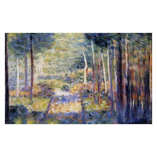 Georges Seurat Forest Path- Barbizon Gallery Wrap Canvas, 16x24 ...