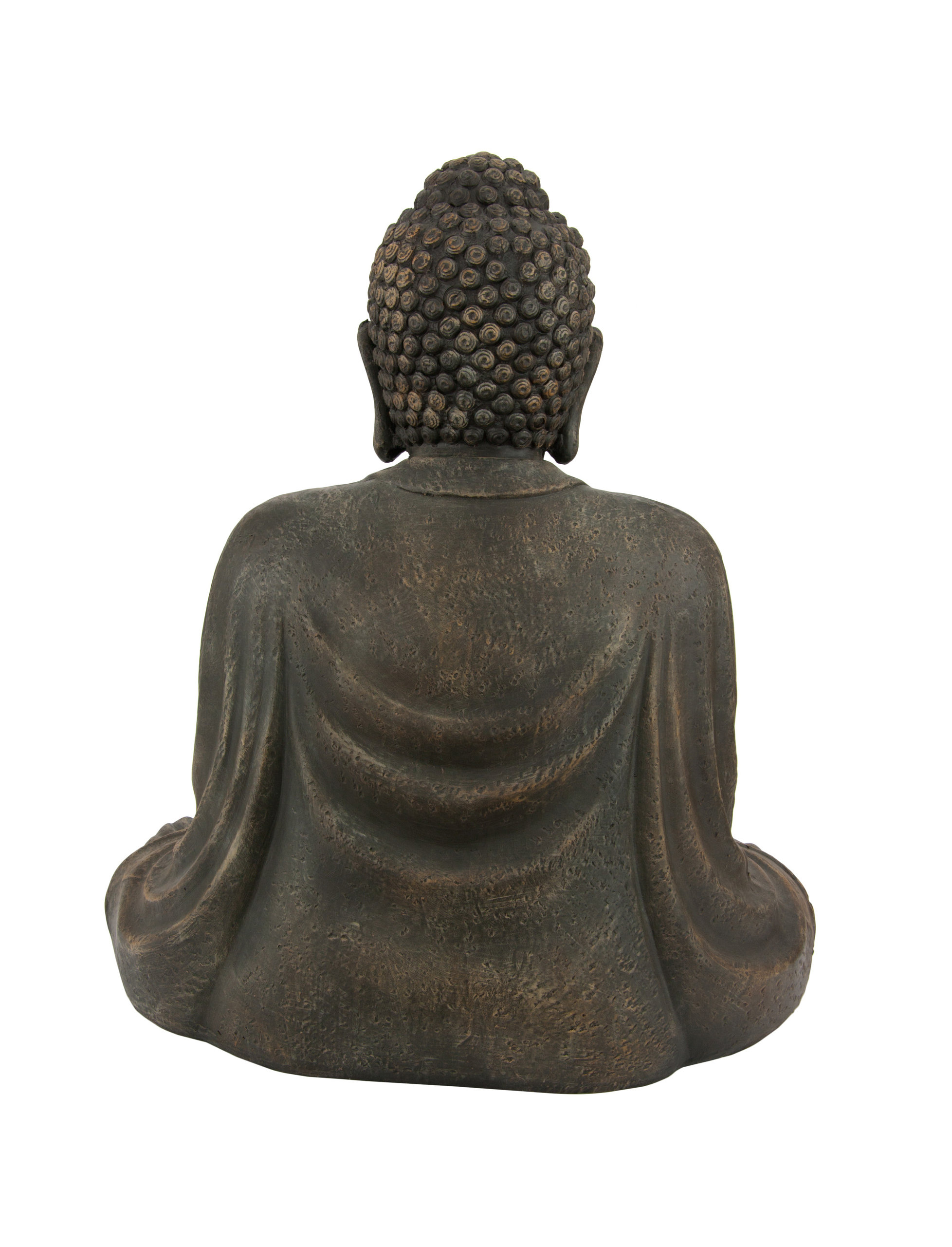 2 1/2' Tall Japanese Sitting Buddha Statue - Asian - Garden Statues And ...