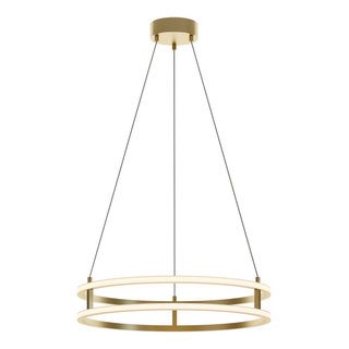 Gemini LED Pendant, 24" - Modern - Pendant Lighting - by AFX, Inc. | Houzz