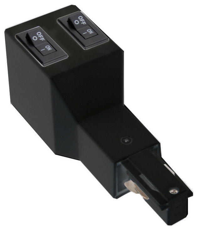 WAC Lighting 277V W-Track 1-Amp Current Limiter - Live End Left, Black ...