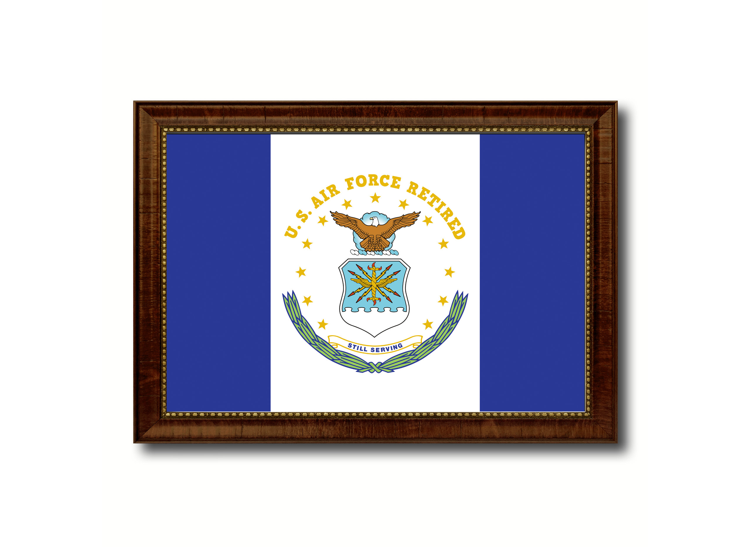 US Air Force Retired Military Flag Canvas Print, 15" x 21", 15" x 21 ...