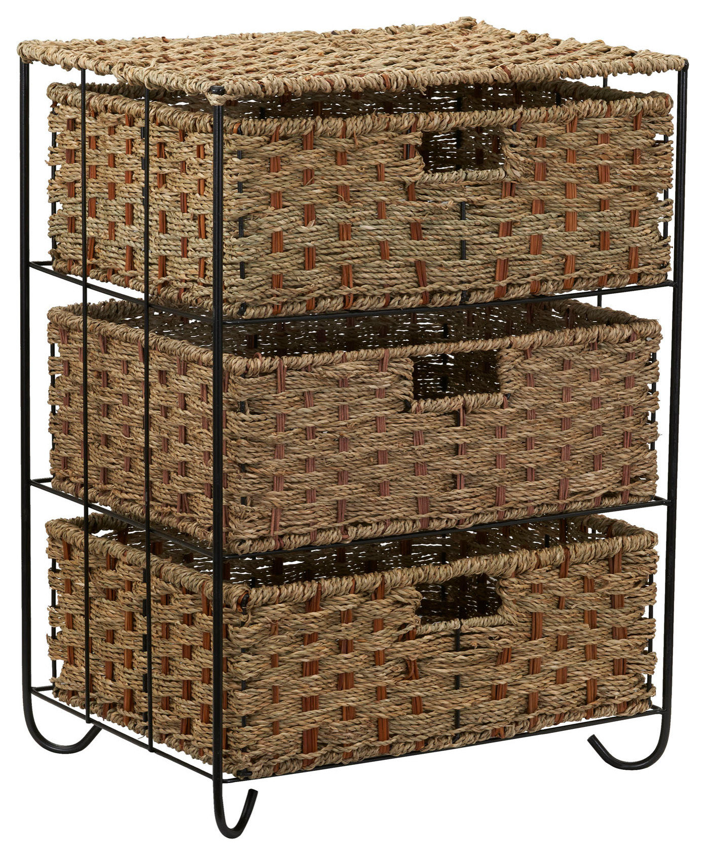 3 Drawer Wicker Storage Unit - Tropical - Storage Cabinets - by ...