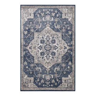 Mohawk Home Dellen Blue 1' 11" x 3' Area Rug, 1' 9" x 3' - Contemporary ...