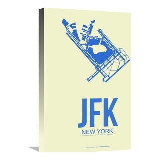 "JFK New York Poster 3" Fine Art Print, 18" x 24" - Modern - Prints And ...