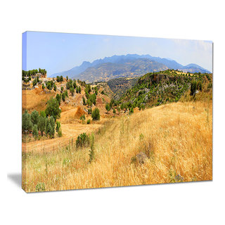 "Cyprus Landscape Panoramic View" Canvas Print, 20"x12" - Contemporary ...
