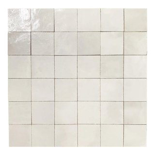 Contemporary Zellige, Off-White, Sample Piece - Traditional - Tile - by ...