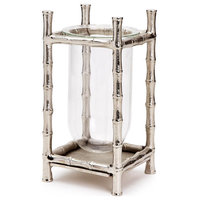Tozai Home Silver Bamboo Vase with Glass Vessel - Asian - Vases - by ...