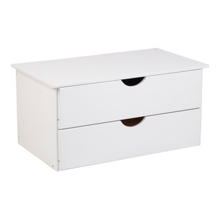 100% Solid Wood 2-Drawer Internal Chest for Cosmo 4-Door Wardrobe - Modern - Armoires And ...