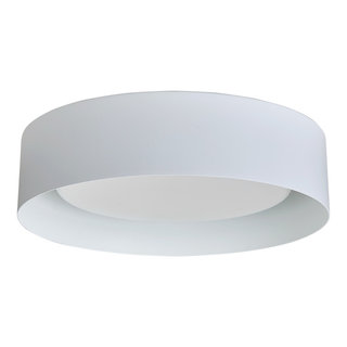 Marley 15.75" Led Flush mount Ceiling Fixture in White - Modern - Flush ...