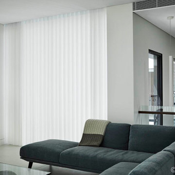 Bay Window Vertical Blinds - Photos & Ideas | Houzz
