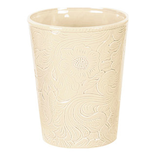 Savannah Ceramic Wastebasket - Contemporary - Wastebaskets - by Uber ...