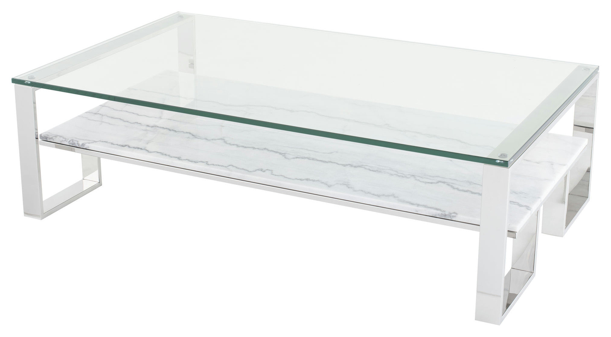 Tierra White Stone Coffee Table, HGNA512 - Contemporary - Coffee Tables ...