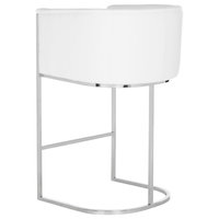 Safavieh Shiloh Leather Bar Stool, #N/A - Contemporary - Bar Stools And ...