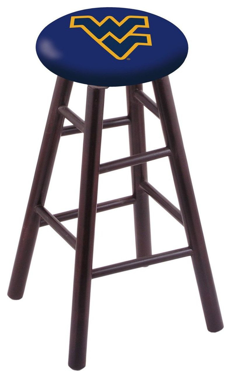 Holland RC West Virginia University 36" Maple Bar Stool - Dark Cherry ...