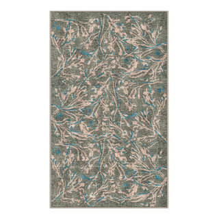 Washable Branches Area Rug, Rectangle 8'x12' - Contemporary - Area Rugs ...