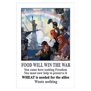"Food Will Win the War" Artwork, 20"x30" - Traditional - Prints And ...