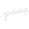 Viga Bench, Drift Brown - Modern - Outdoor Benches - by Sunpan Modern Home | Houzz