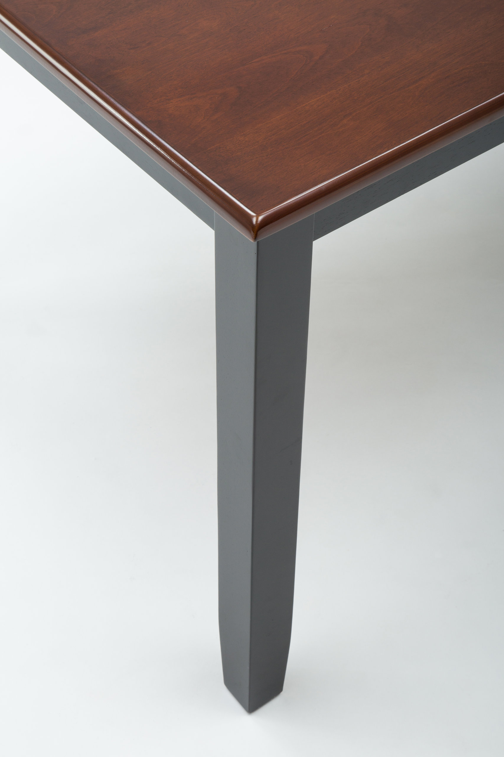 Bloomington Dining Table, Black/Cherry - Transitional - Dining Tables ...