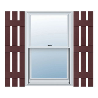 Mid-America, Mid-America, Standard Size Three Board Spaced Shutters ...