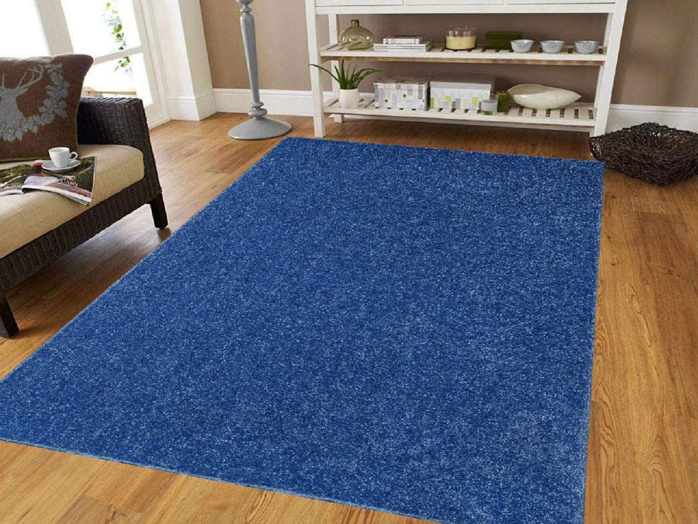Color World Collection Way Pet Friendly Area Rugs, Royal, 22" x 44 ...