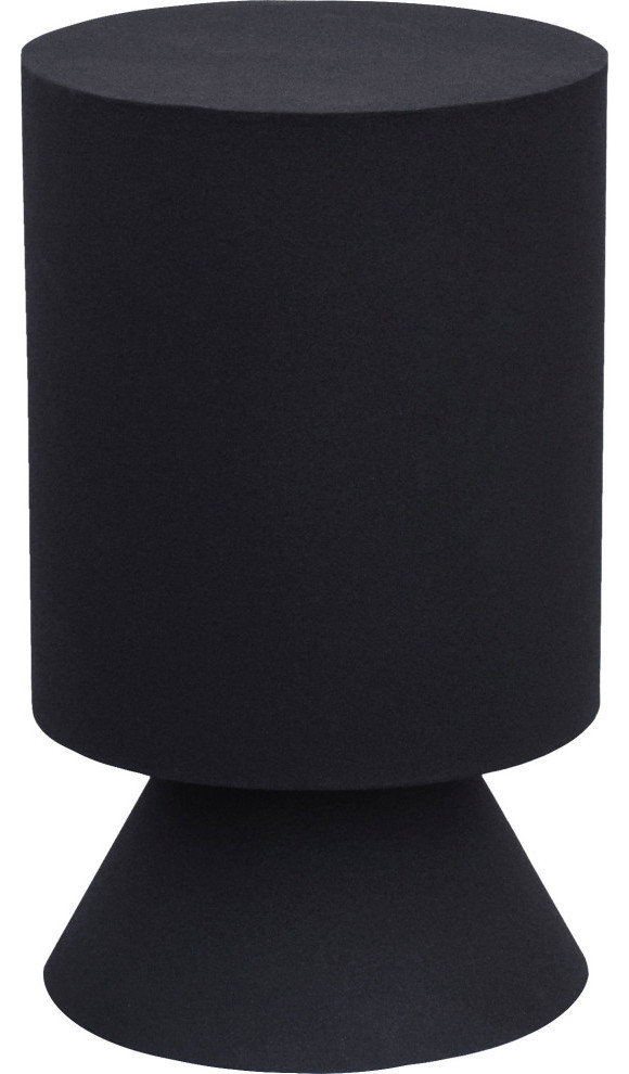 Oloria Matte Black Stool, Small - Transitional - Accent And Garden ...