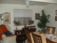 Furniture .. long buffet table in front of window?