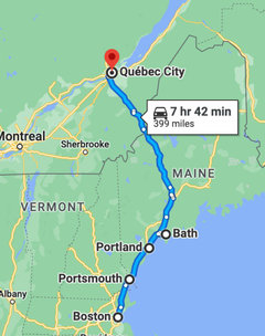 Boston to Quebec City.. route suggestions?