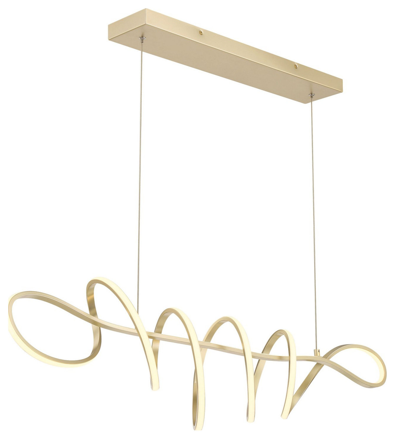 Astor LED Island Pendant in Soft Gold - Modern - Kitchen Island ...