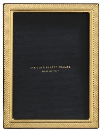 Cunill 24K Gold Plated Droplets Picture Frame, 4"x6" - Transitional ...