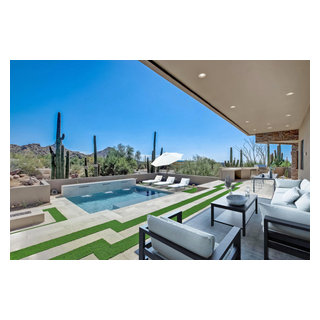 Troon North - Modern - Pool - Phoenix - by Straight Line Landscape | Houzz