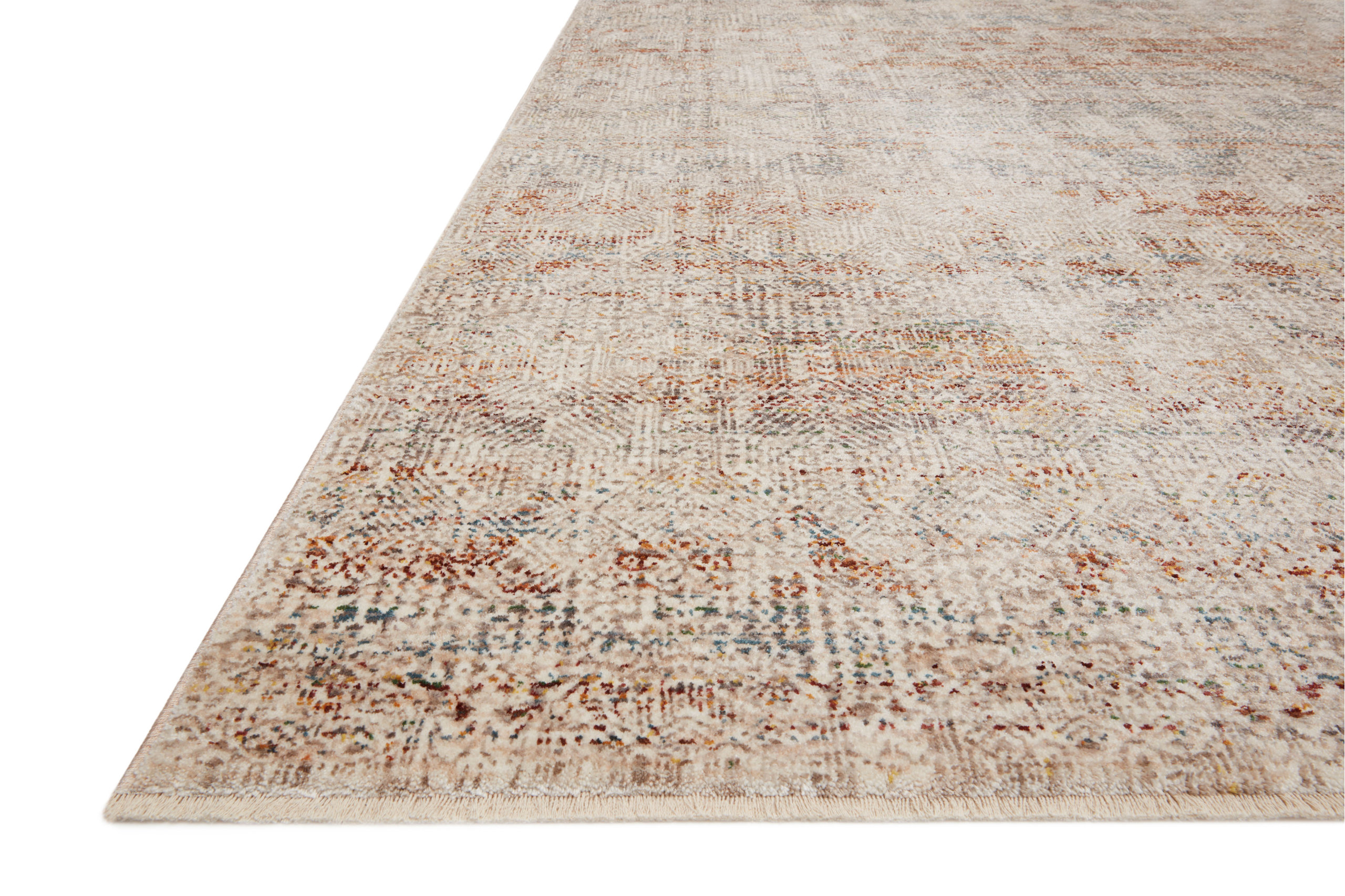 Loloi Lourdes Lou-04 Traditional Ivory/Spice 2'7"x12'0" Rug, 2'7"x12'0 ...