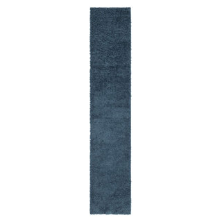 Rug Unique Loom Davos Shag Marine Blue Runner 2' 7 x 13' 0 ...