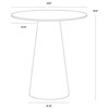 Damon Bar Table, Gold, White Marble - Contemporary - Indoor Pub And ...