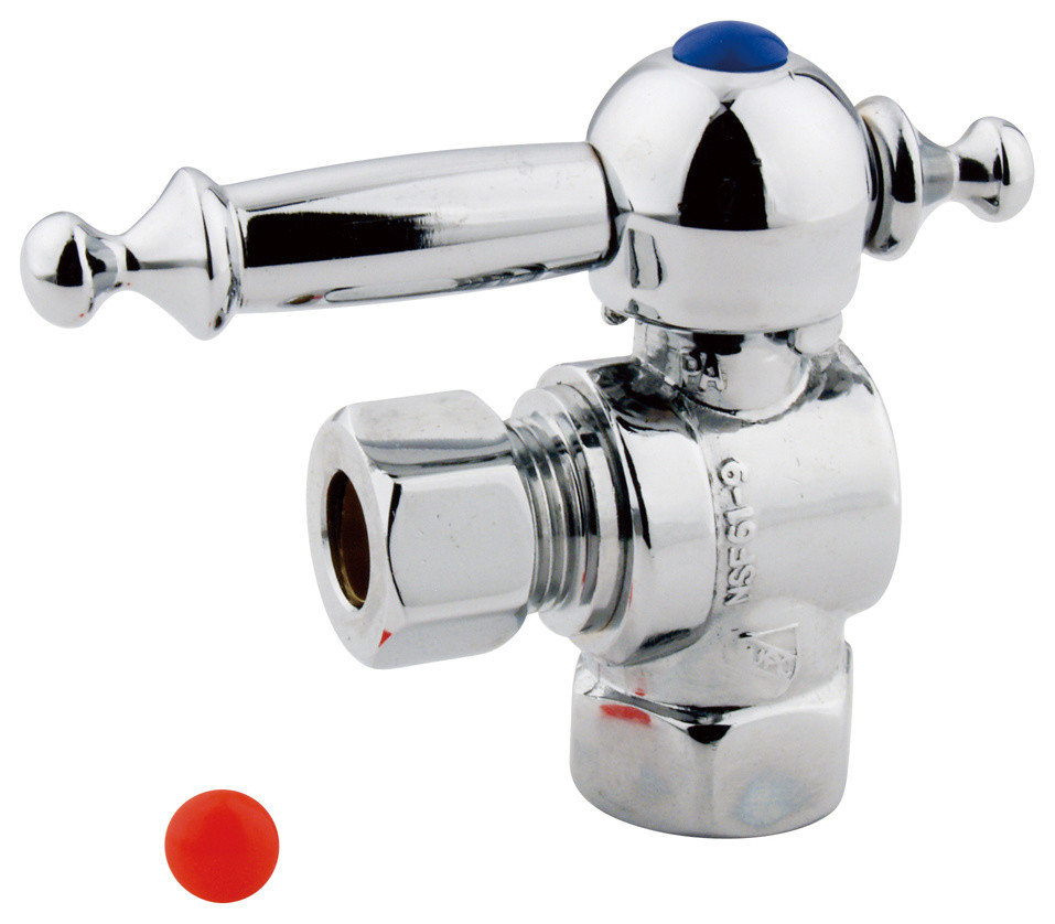 Vintage Angle Stop with 3/8" IPS x 3/8" OD Compression - Traditional ...