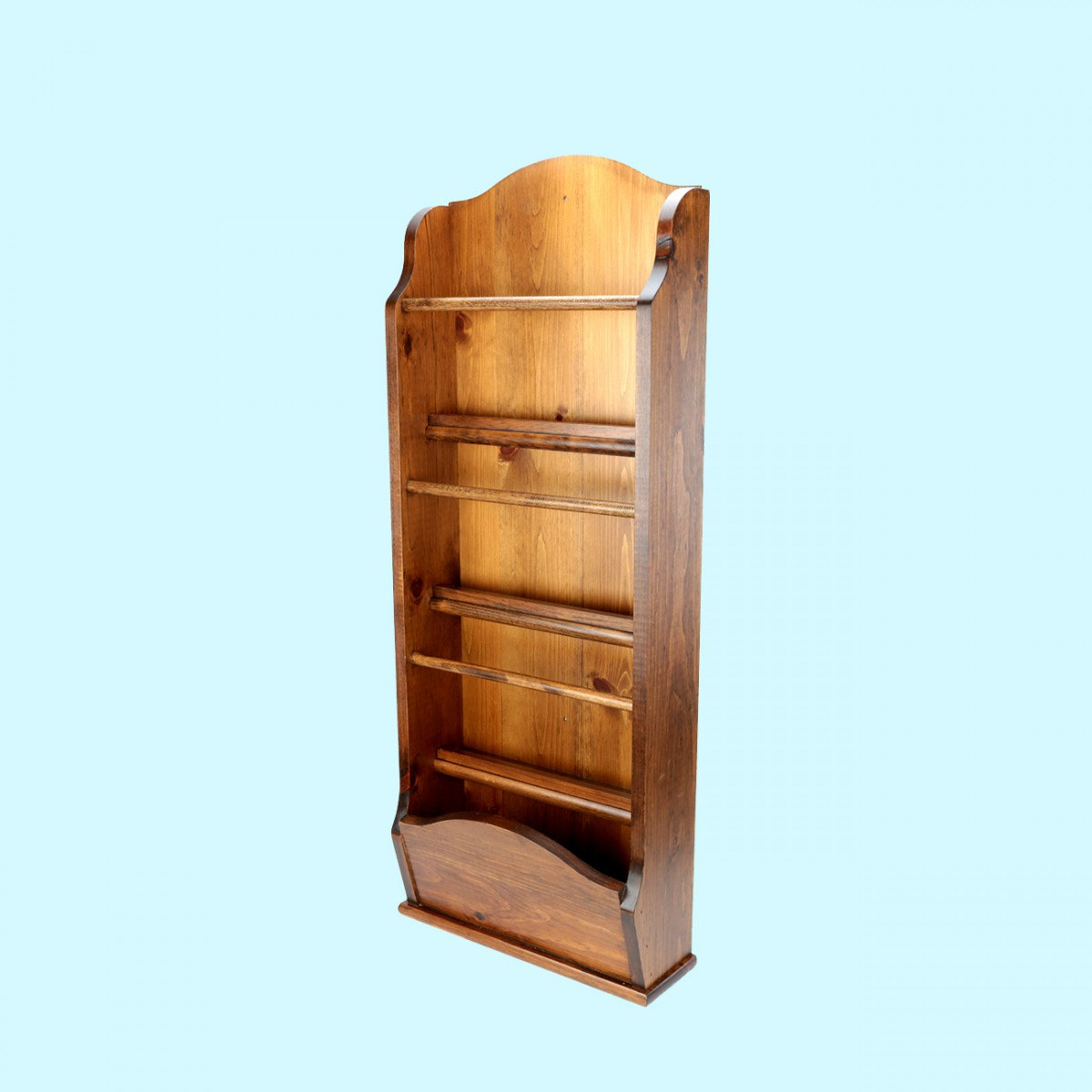 Magazine Rack or Paperwork Storage Organizer Antique Pine Wall Mount 40 ...