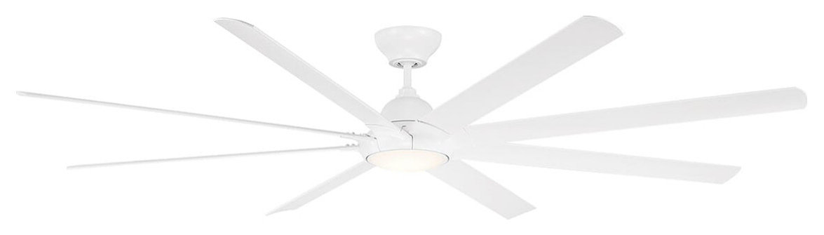 Modern Forms Hydra Indoor and Outdoor Ceiling Fan in Matte White, 96. ...