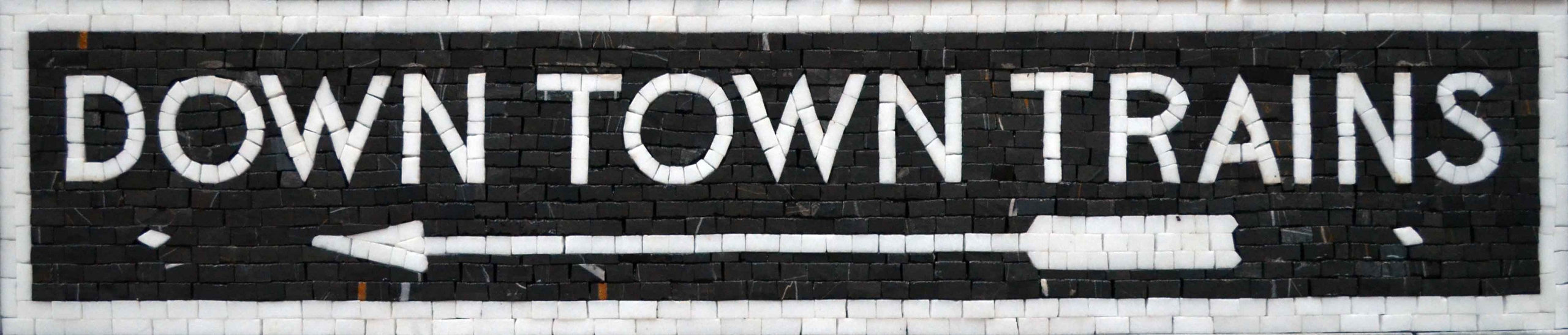 Mosaic Designs, Downtown Trains, 30" x 6" - Contemporary - Tile Murals ...