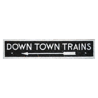 Mosaic Designs, Downtown Trains, 30" x 6" - Contemporary - Tile Murals ...